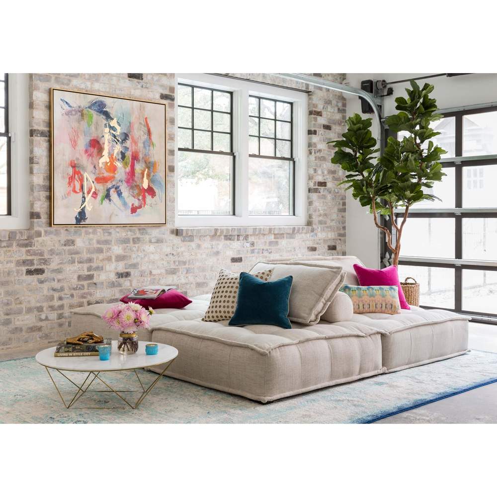 Dove Square Sofa | Floor Level Seating | LivingZtyle.com