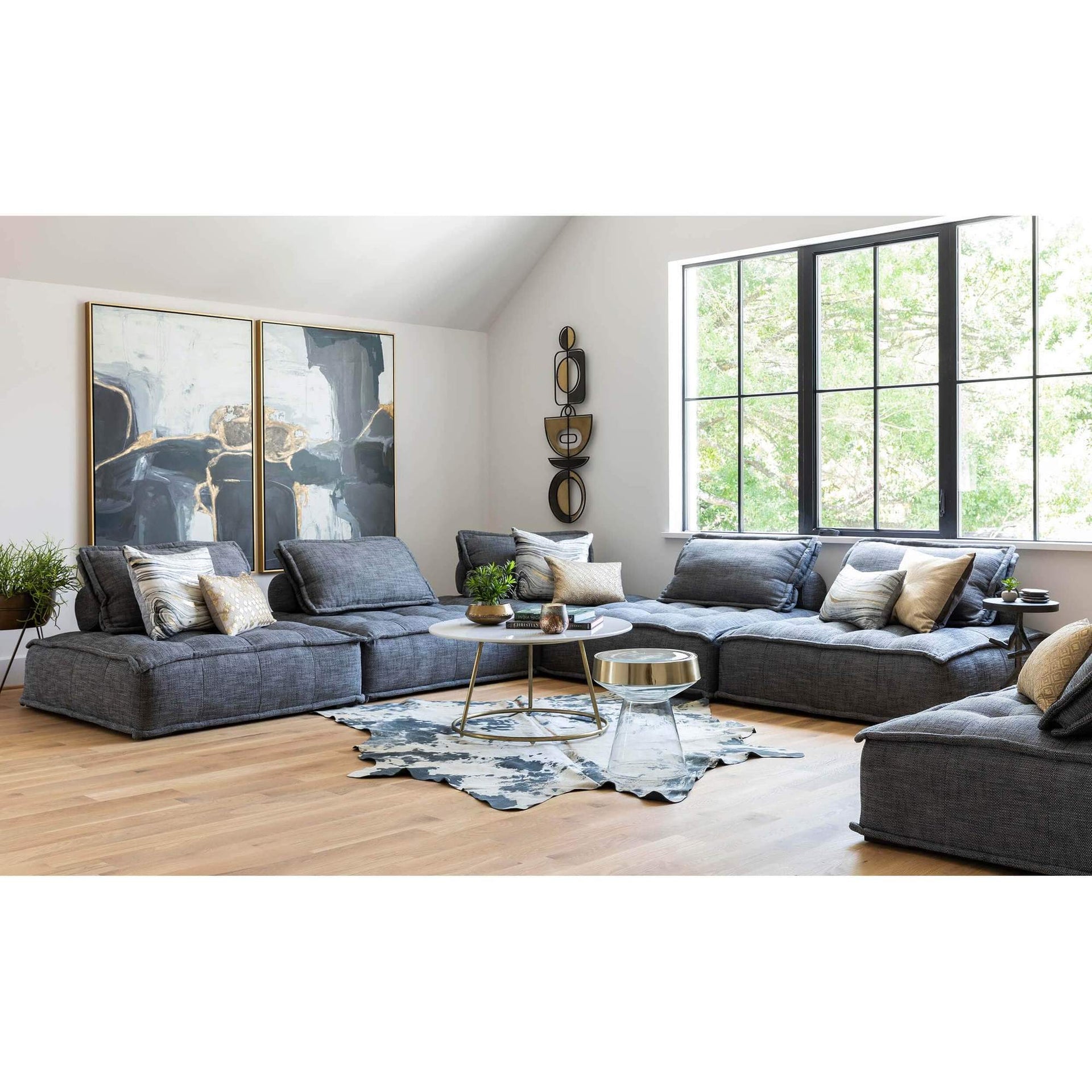 Dove Square Sofa | Floor Level Seating | LivingZtyle.com