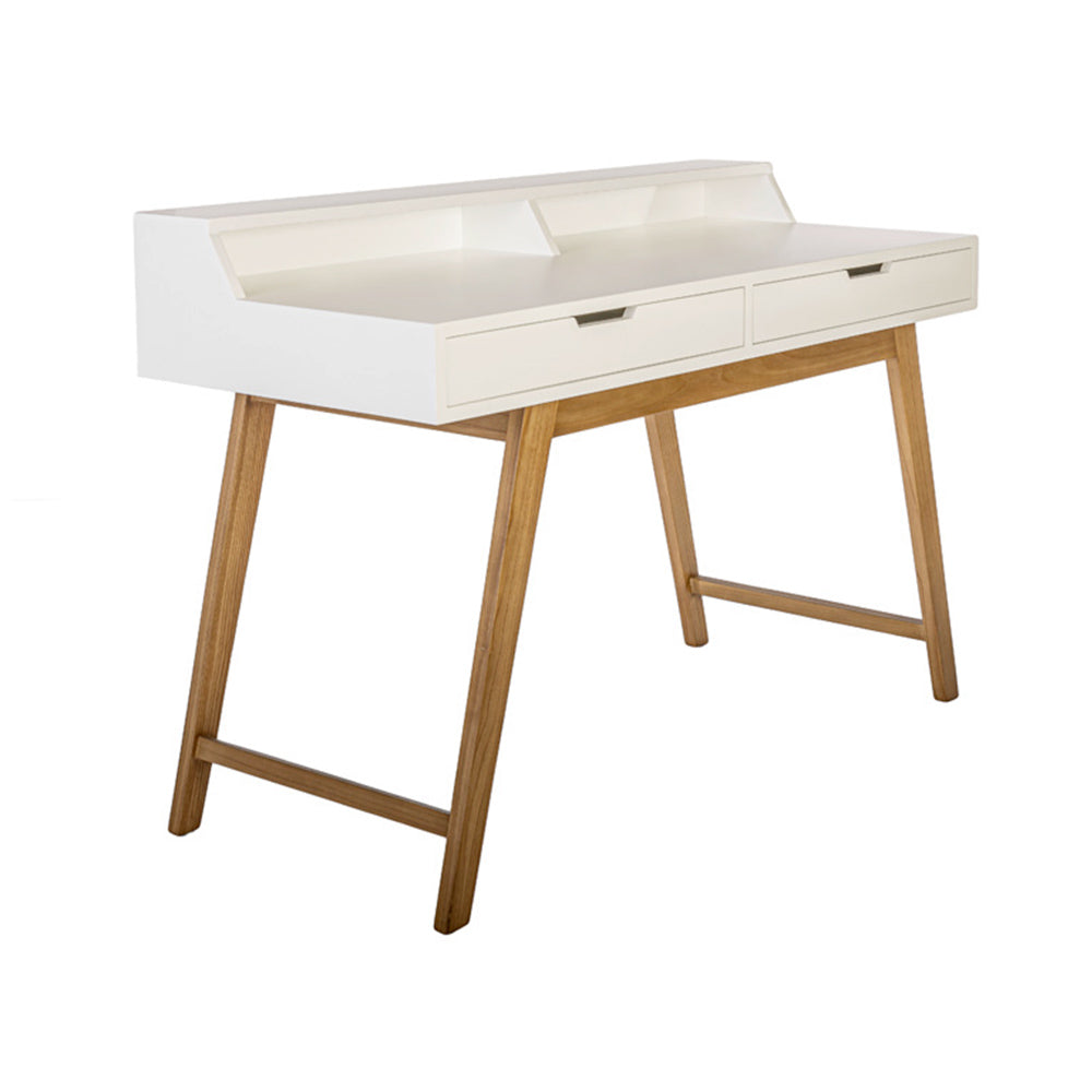 Lima Desk White | Writers Desk with storage | LivingZtyle.com