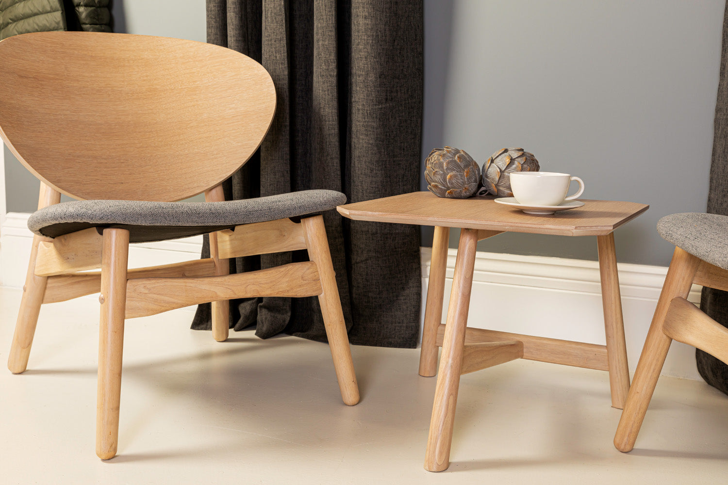 Rhine Side Table, Rubberwood | Wooden Side Table | LivingZtyle.com