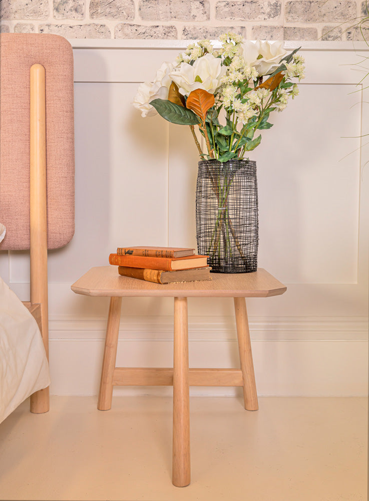 Rhine Side Table, Rubberwood | Wooden Side Table | LivingZtyle.com